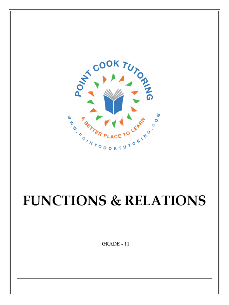 G11 - CW - 5 - Functions & Relations - FINAL | PDF | Function (Mathematics) | Empty Set
