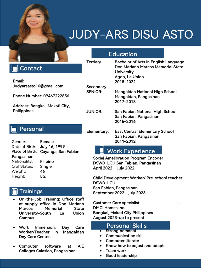 Asto Judy Ars CV | PDF