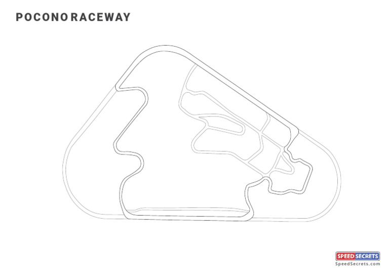 Race Track Layout Pocono Raceway | PDF