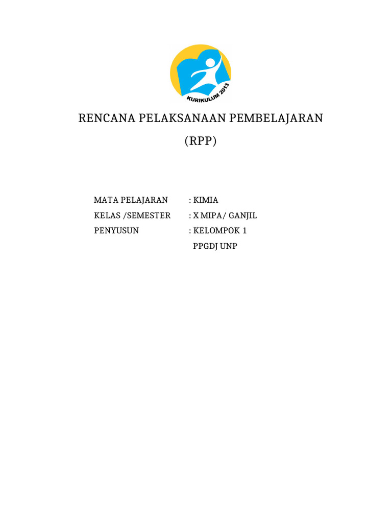 RPP - KD.1 - Ganjil X | PDF
