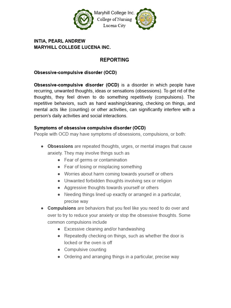 Ocd Pin | PDF