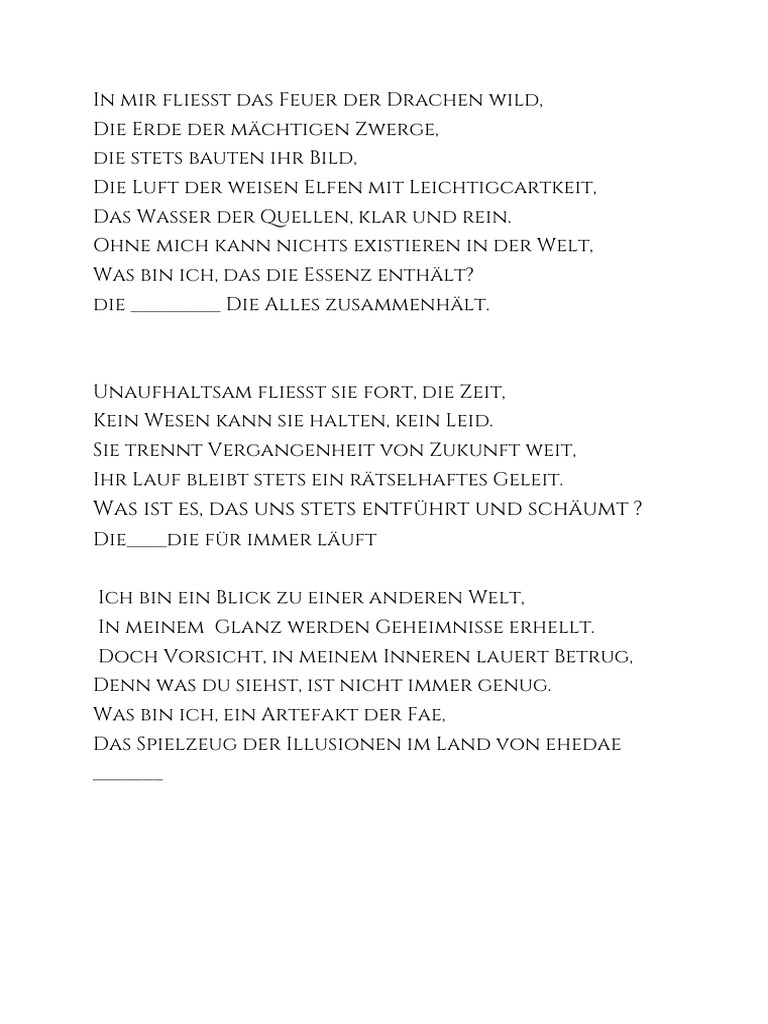 DND Gedicht | PDF