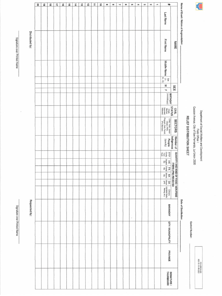 Revised RDS Form | PDF