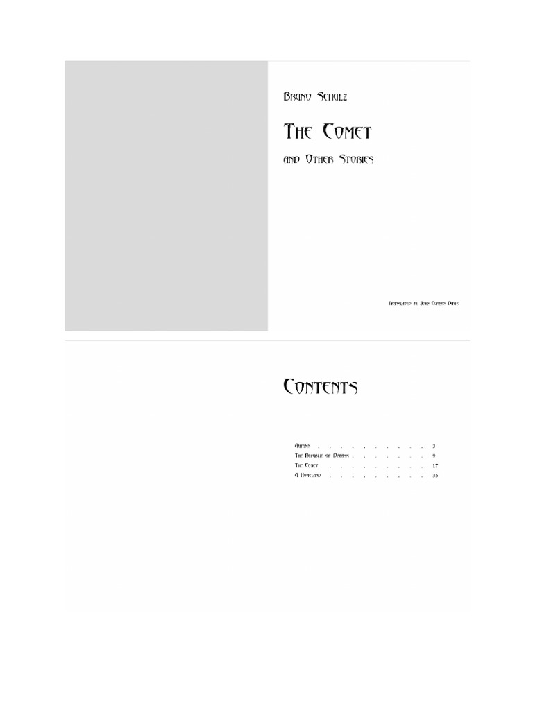 Comet and Other Story by John Curran Davis | PDF