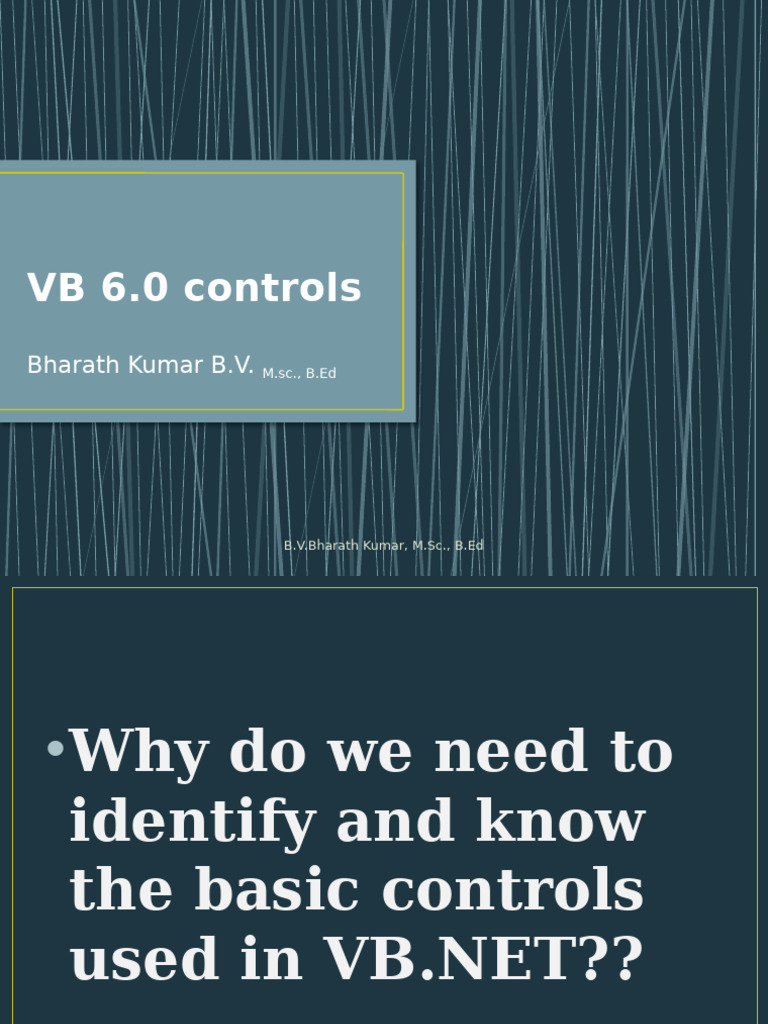 Visual BAsic Control | PDF