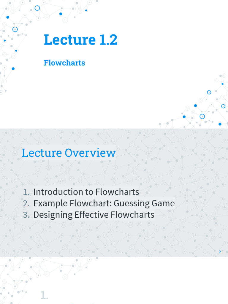 Lecture 1.2 - Flowcharts | PDF Lecture 1.2 - Flowcharts | PDF