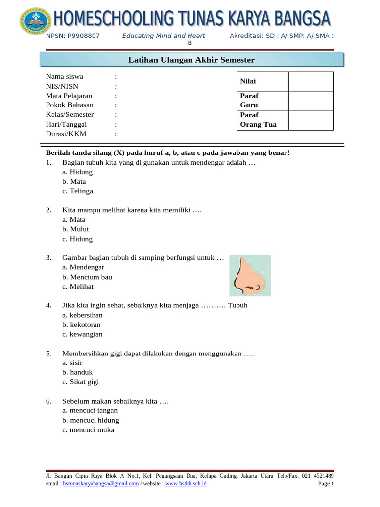 1 - IPA - UAS Ganjil - IPA | PDF