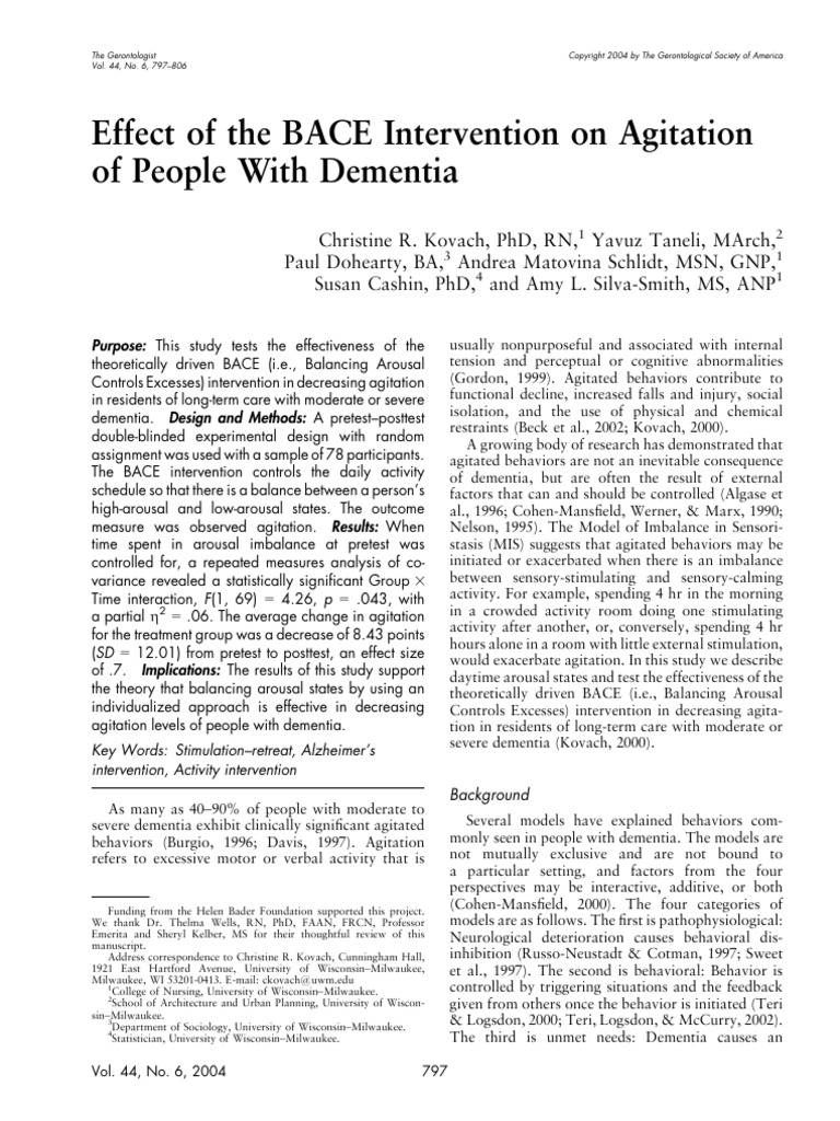 Bace Intervention Ab | PDF