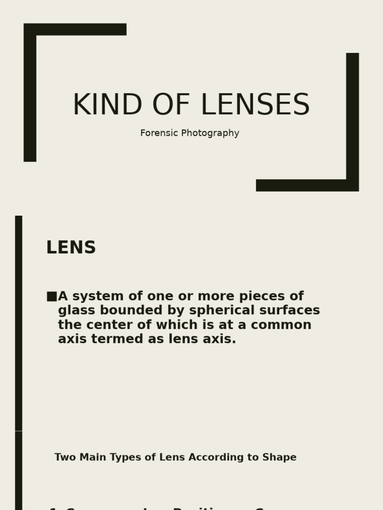 Types of Lenses | PDF