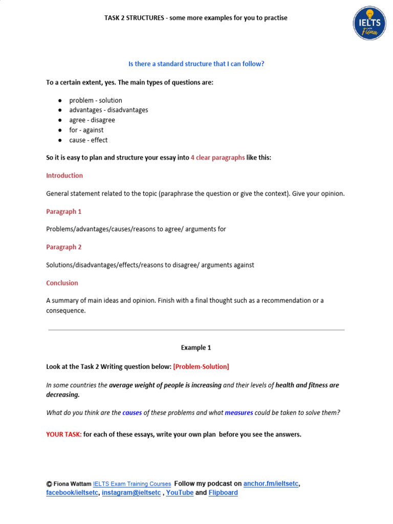 Writing Task 2 Course Day 10 Extra Examples | PDF