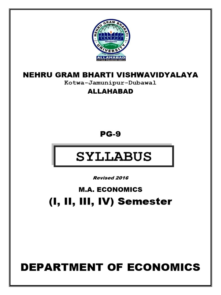 MA Economics | PDF
