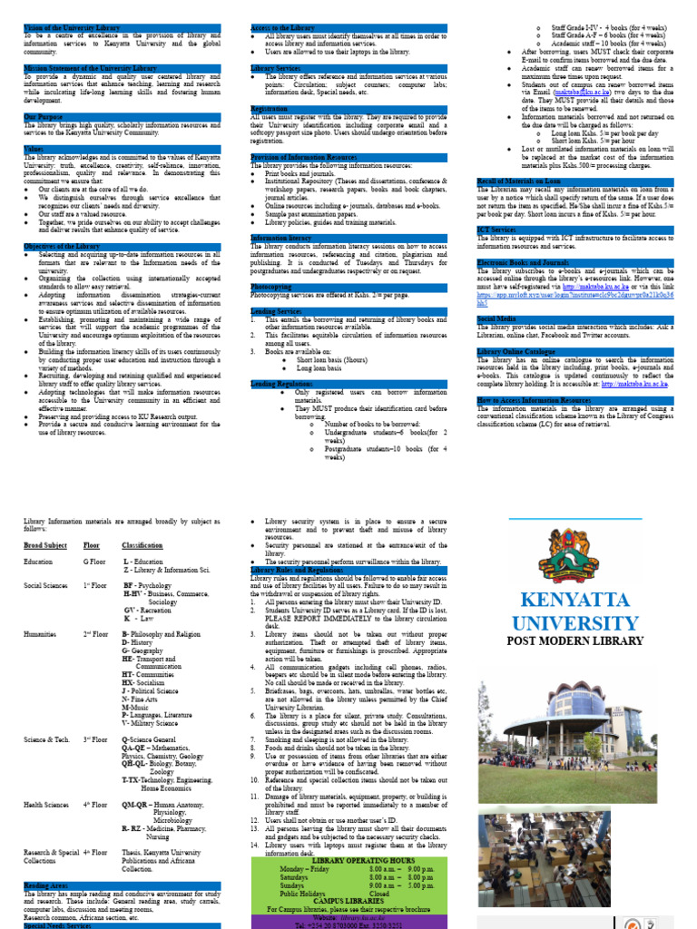 Library Brochure 2022 Edited | PDF | Libraries | Career & Growth