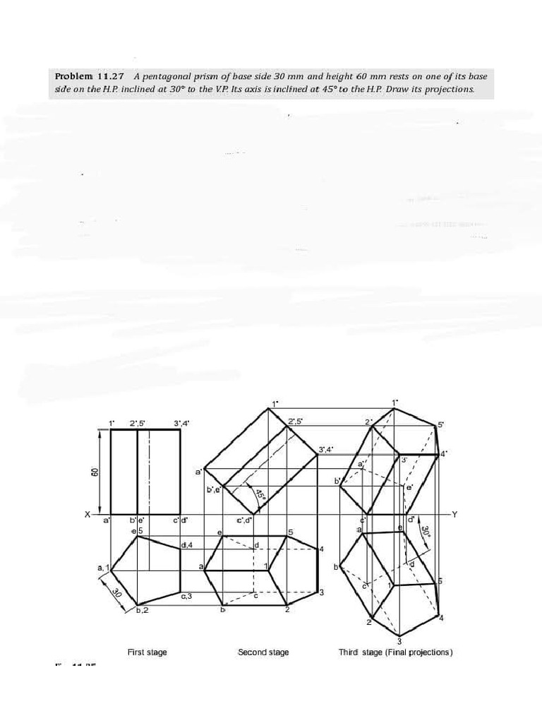Projections of Solids | PDF