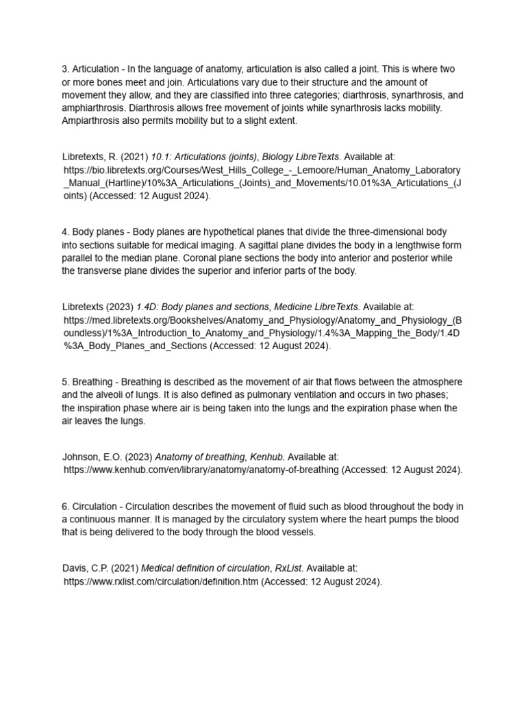 Anaphy Lab Ex 1 | PDF