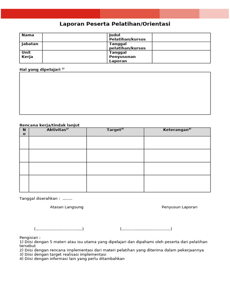 RKTL Rencana Kegiatan Tindak Lanjut Pembina PMR | PDF