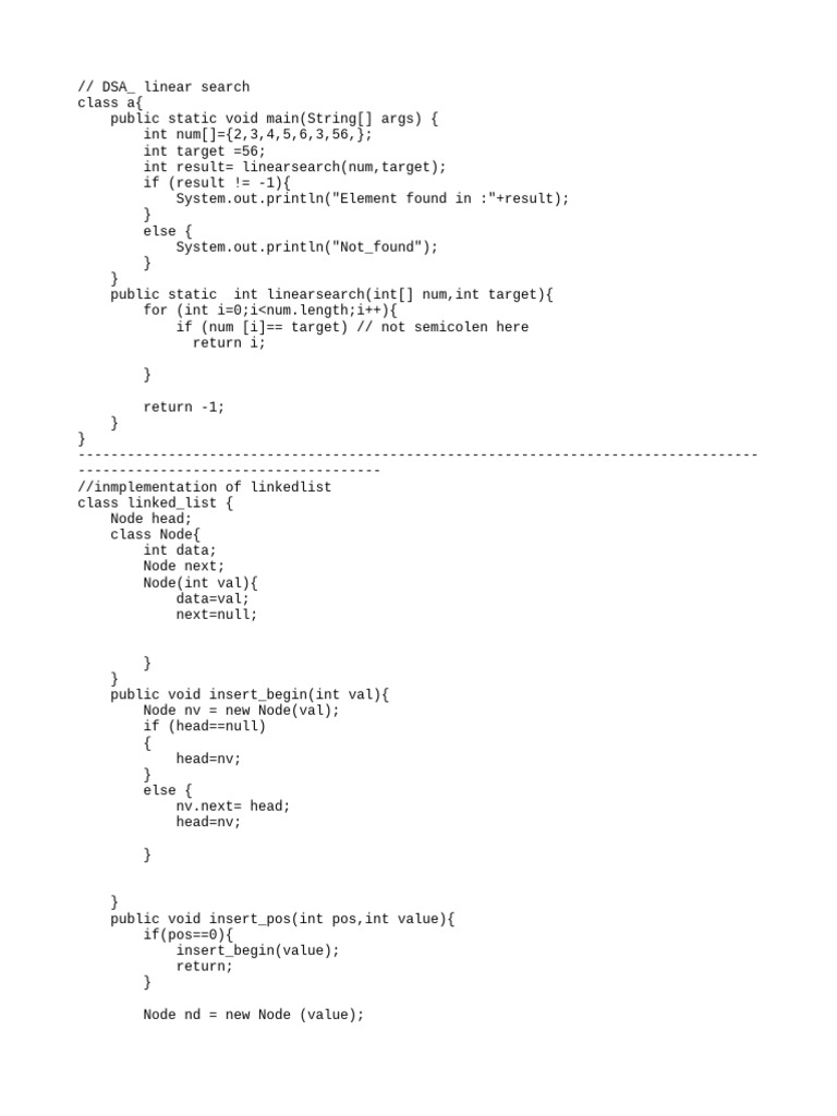 Practice Dsa Java | PDF