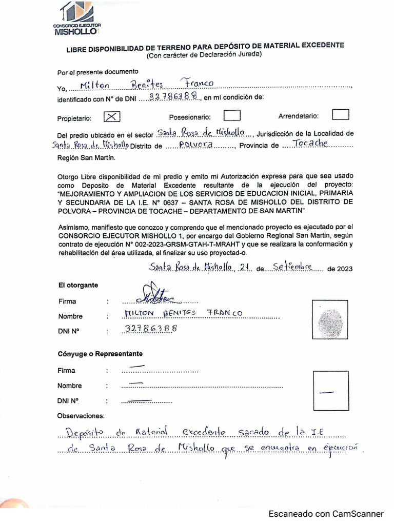 Libre Disponibilidad Dme | PDF