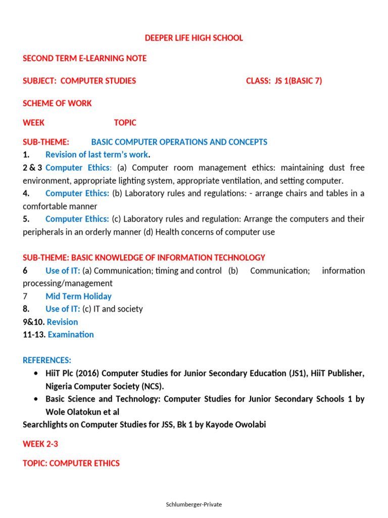Basic 7 2nd Term Comp STD | PDF