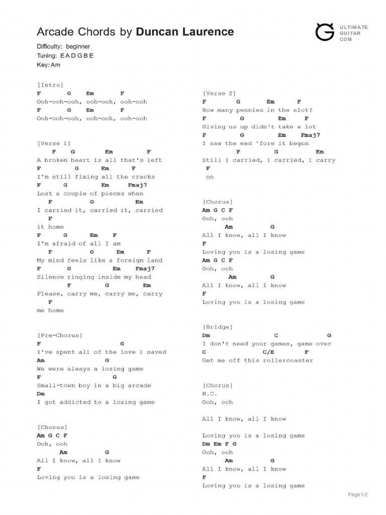 Arcade Chords-1 | PDF