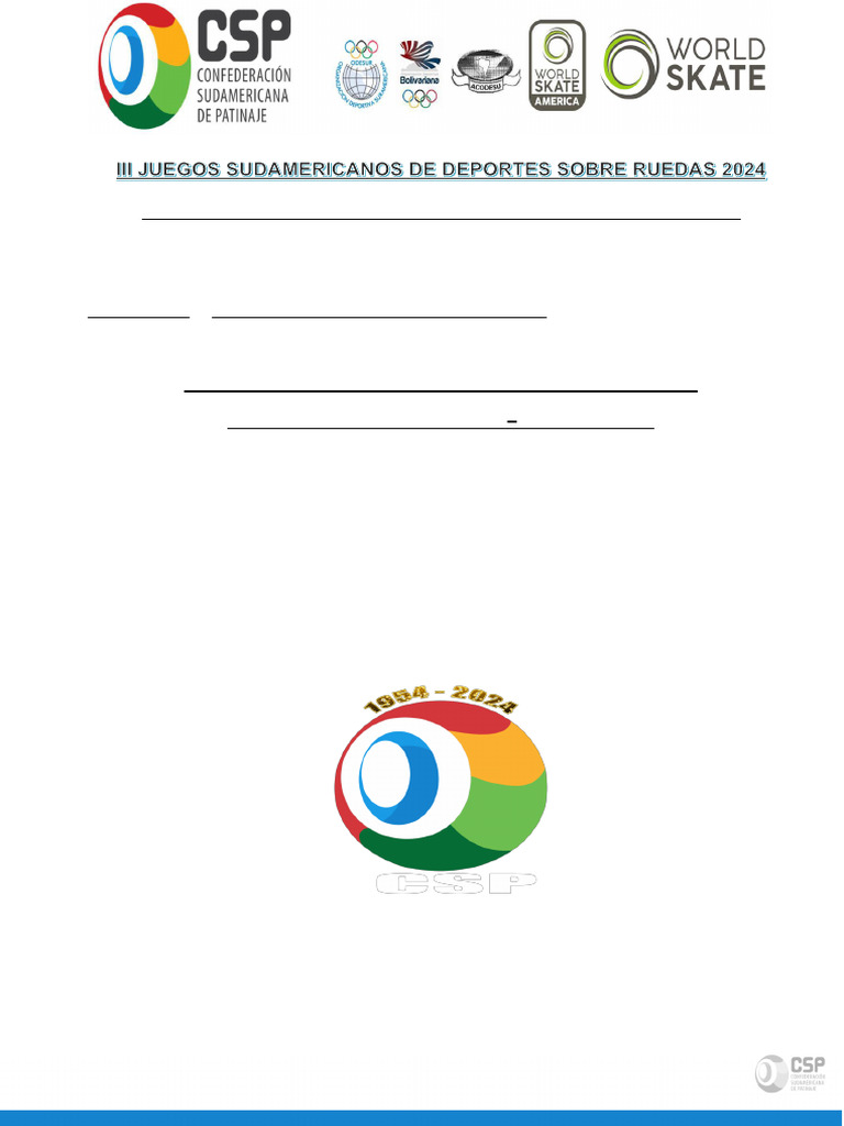 Reglamento Open CSP Nuevos Talentos 2024 | PDF