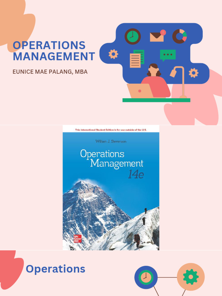 PDF Operations Management Chapter 1, 2 4 | PDF
