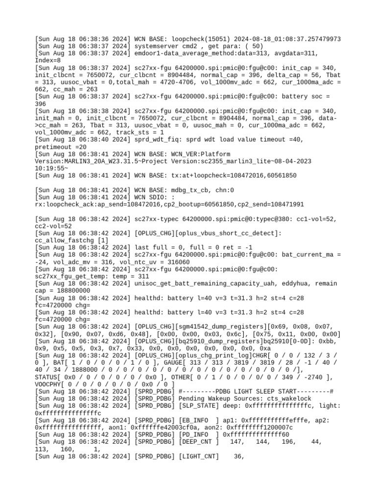 Standby Kernel Log 2024 0818 072925 | PDF