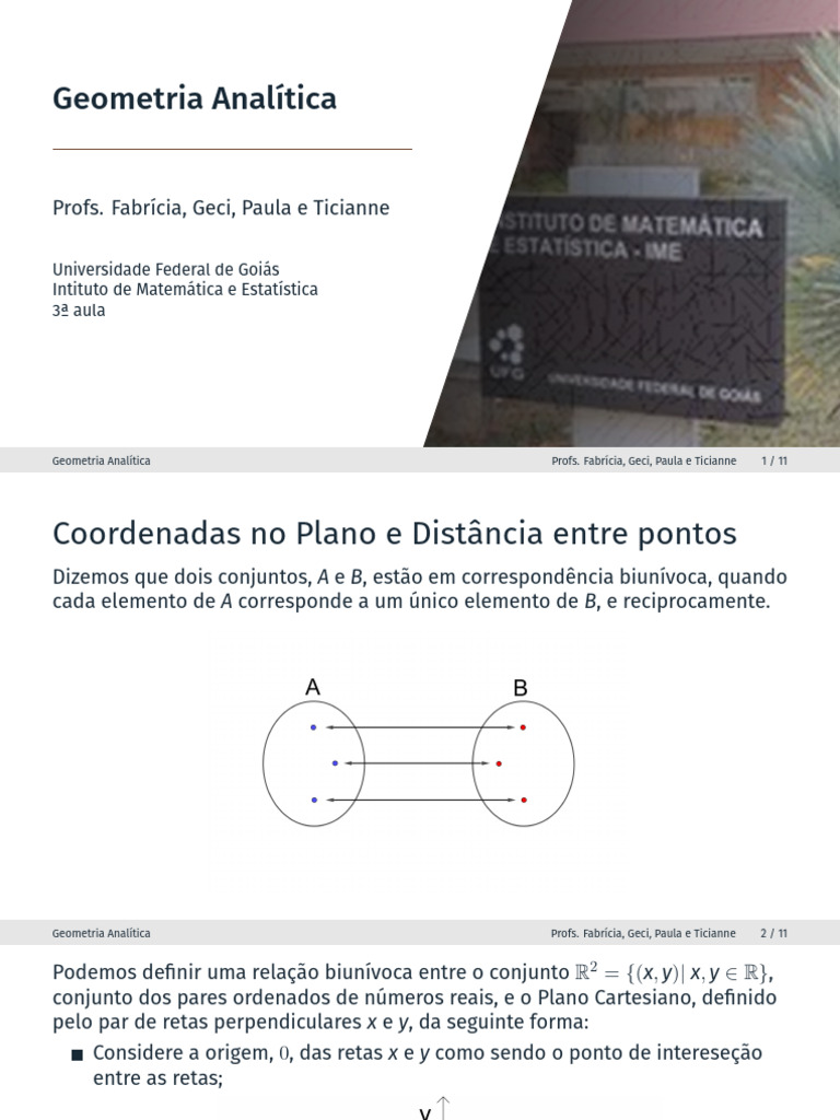Aula 2 - Coordenadas No Plano e Distncia Entre Pontos | PDF