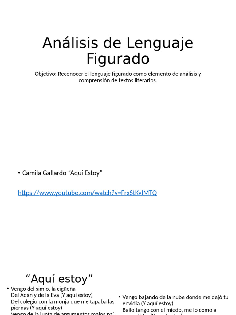 Lenguaje Figurado | PDF