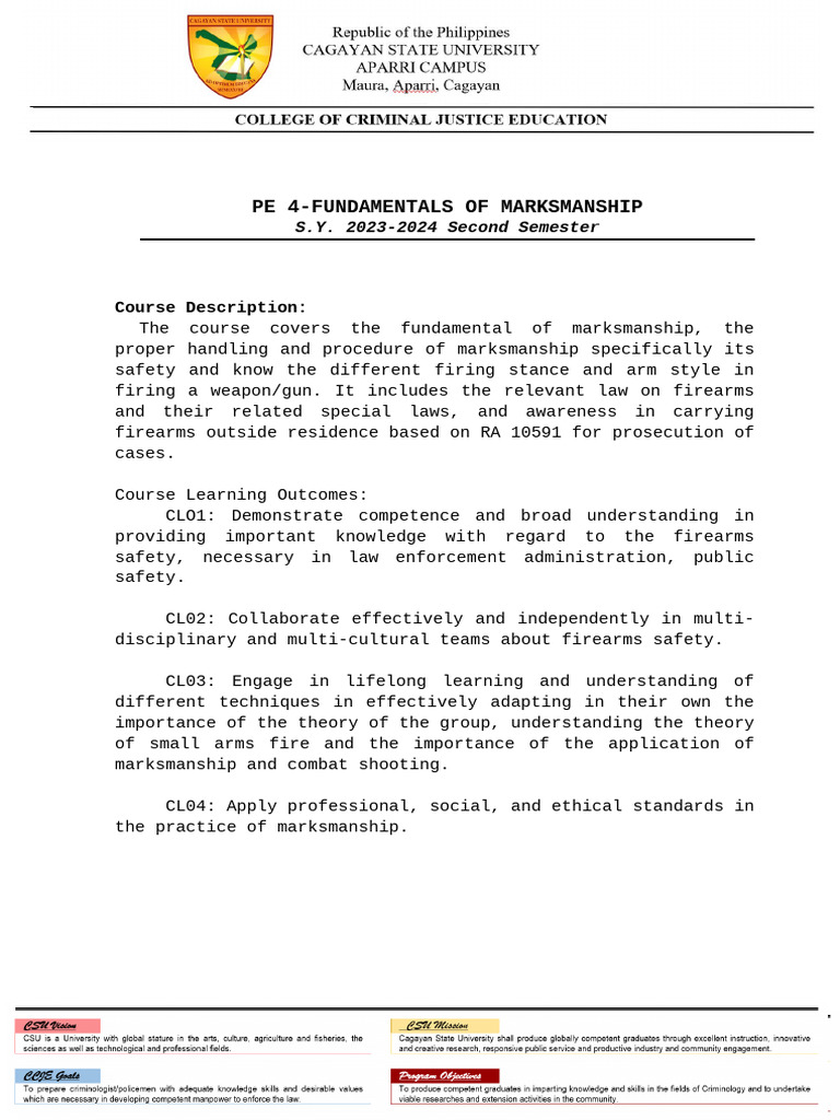 Fundamentals of Markmanship | PDF