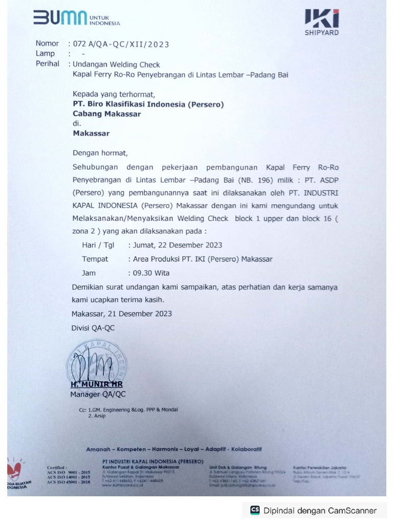 UD. Welding Check Block 1 Upper Dan Block 16 Zona 2 | PDF