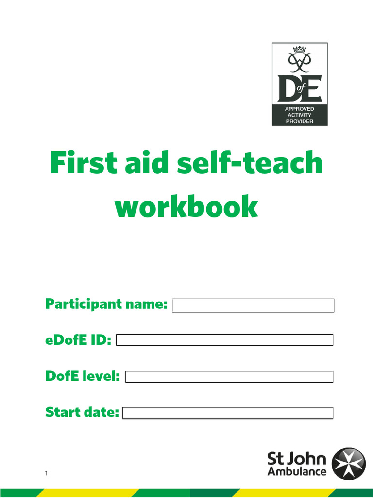 ST John DofE Skill Self Teach Workbook v4 | PDF