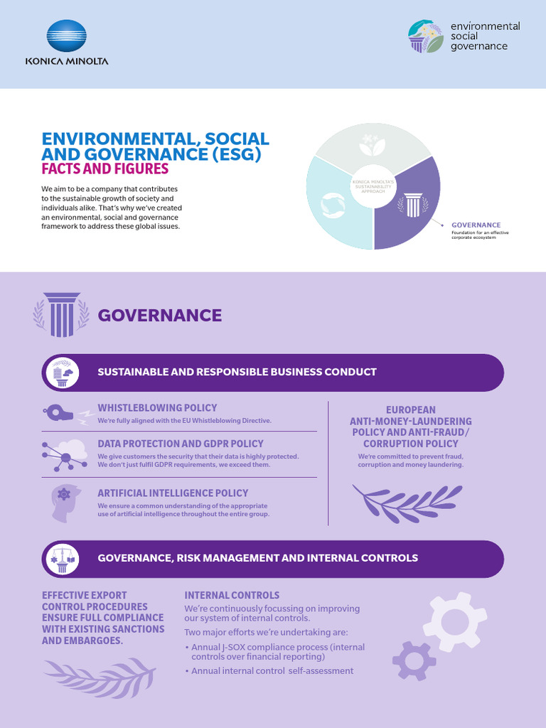 KM ESG Infographic FACTS and FIGURES - Governance 1 | PDF | Regulatory ...