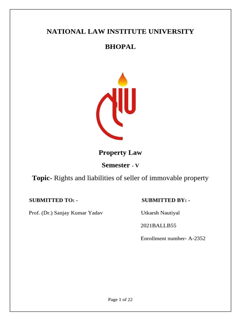 Property Law | PDF