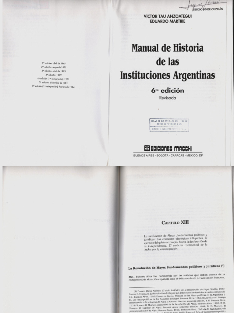 Cap.13 Manual de Hist. de Las Inst. Arg. | PDF