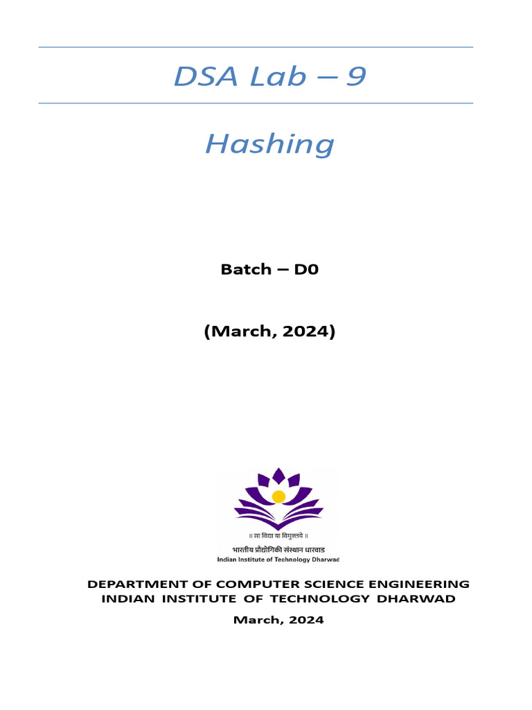 DSA Lab 9 D0 - v2 | PDF