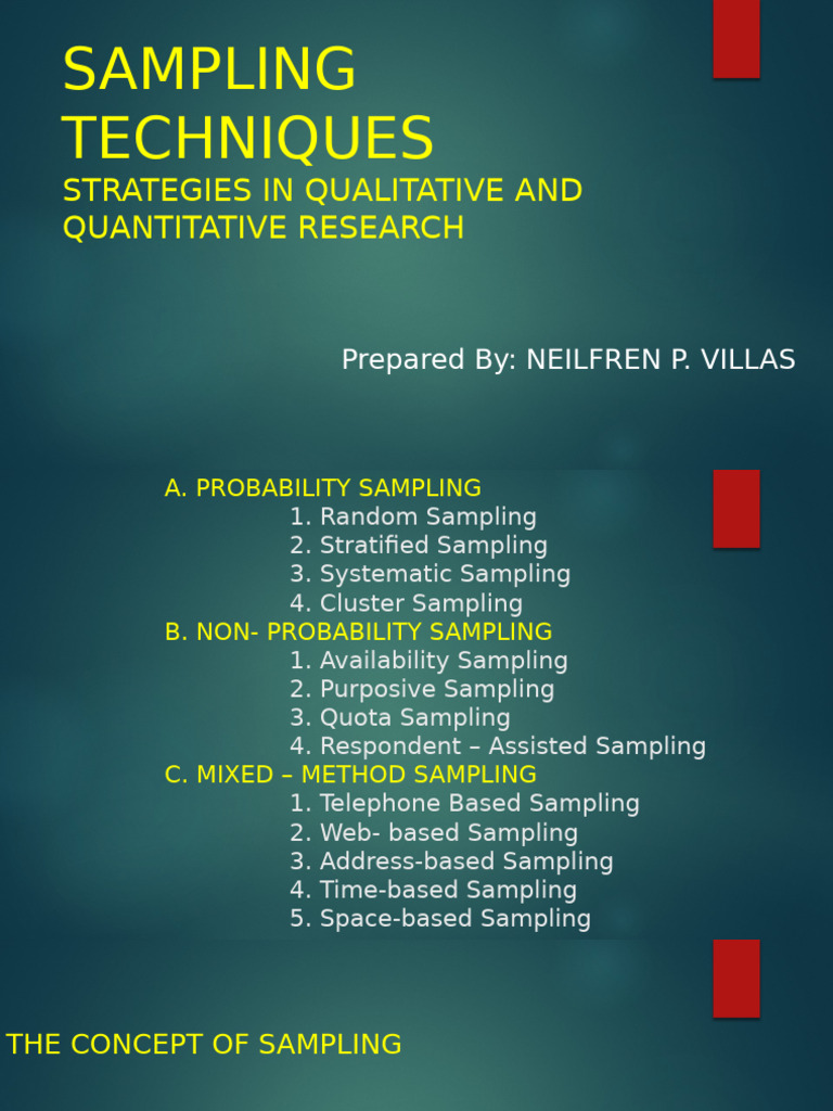 Sampling Techniques | PDF