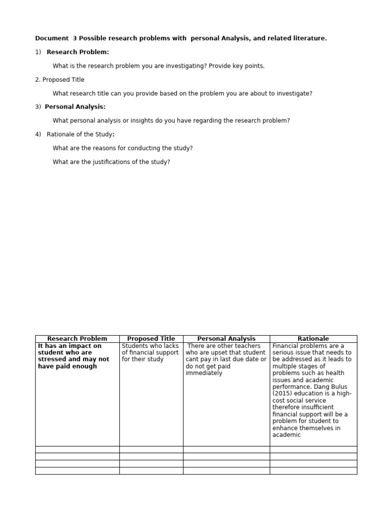 PR2 Title Presentation Format | PDF