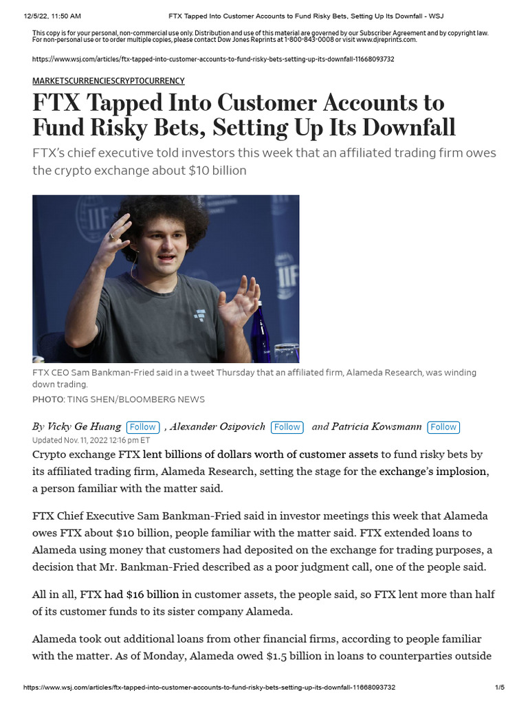 FTX Scandal | PDF