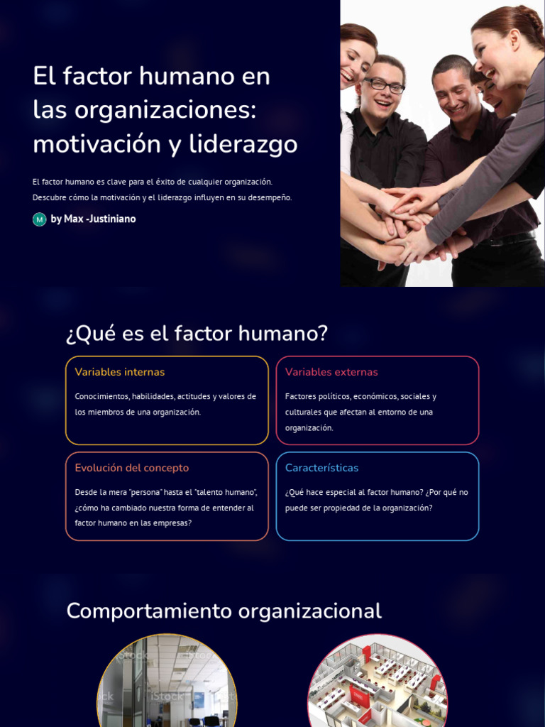 El Factor Humano en Las Organizaciones Motivacion y Liderazgo | PDF