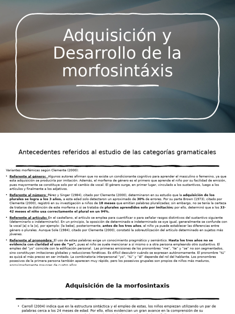 Morfosintaxis 2 | PDF