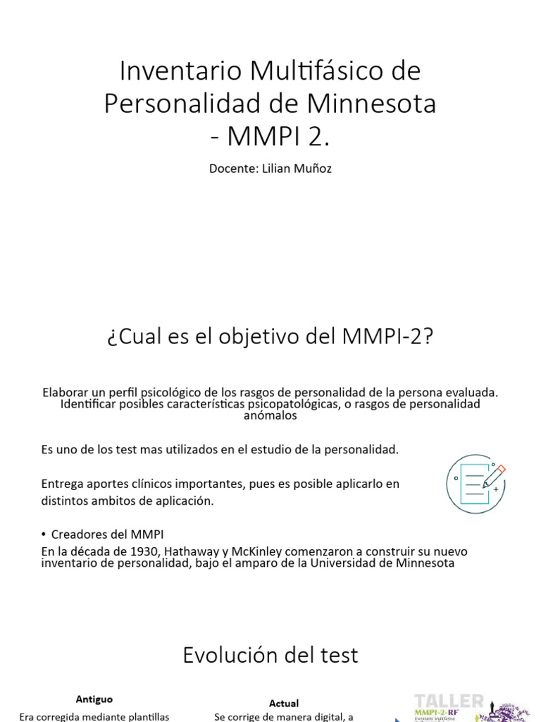 Mmpi 2 | PDF