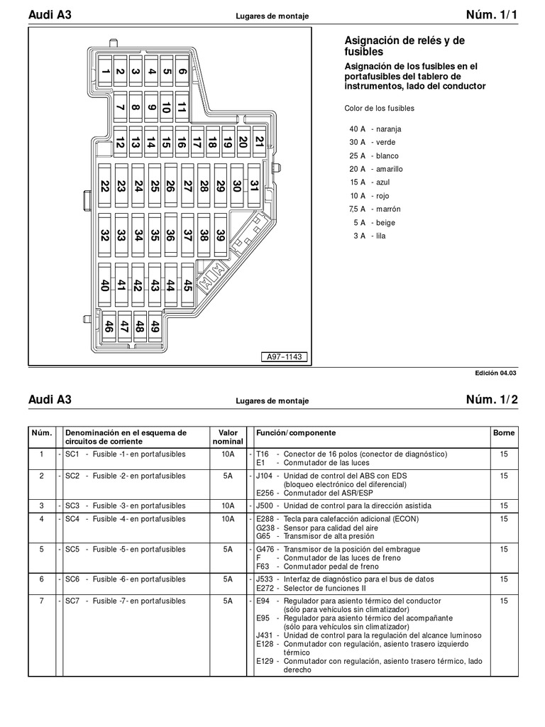 Schma Fusible Audi A3 8p