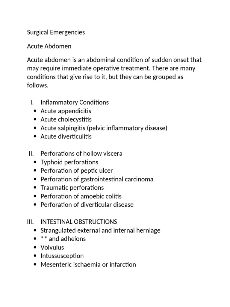 8-Surgical Emergencies | PDF