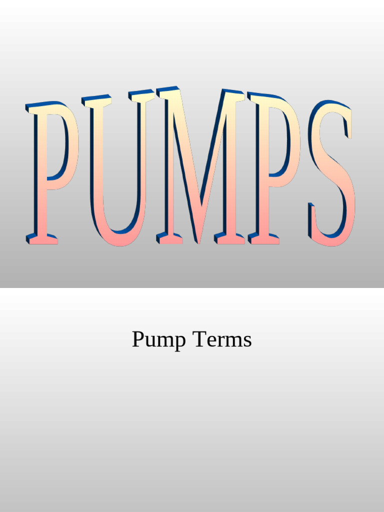 Basic Principles of Pumps | PDF