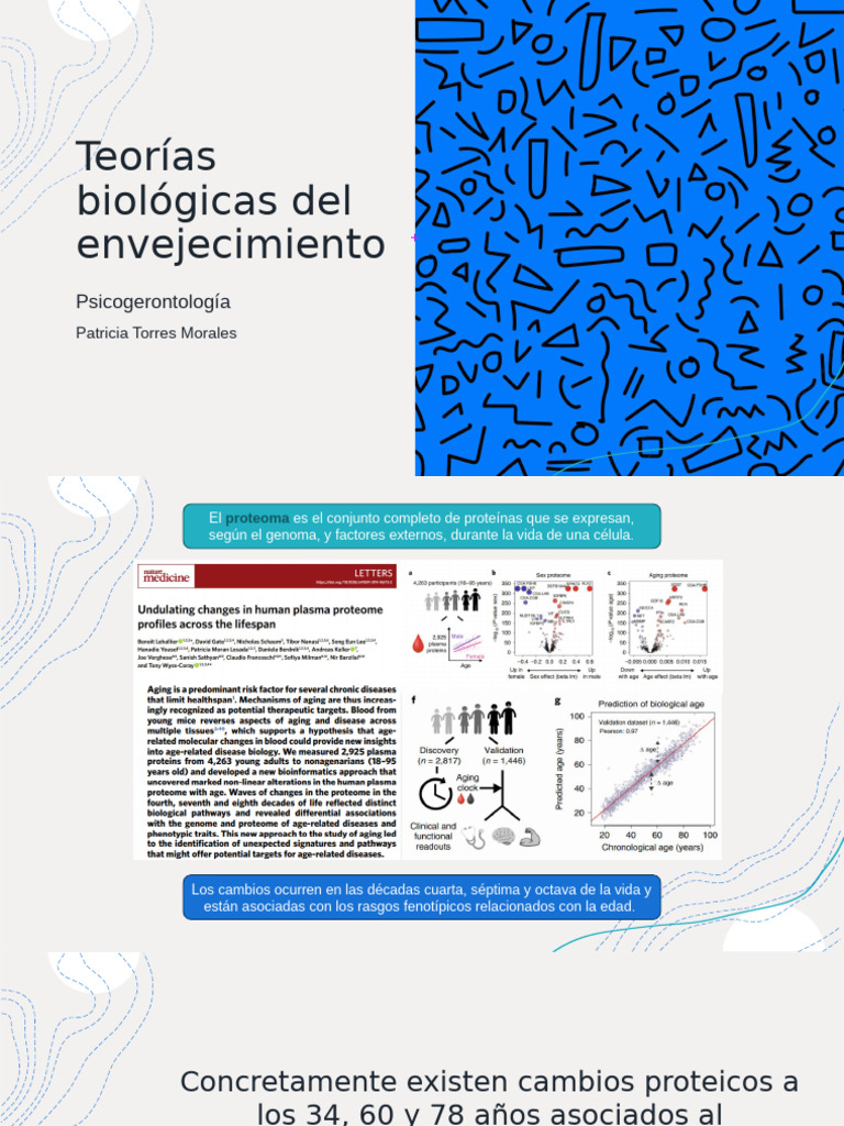 Teorías Biológicas Del Envejecimiento | PDF