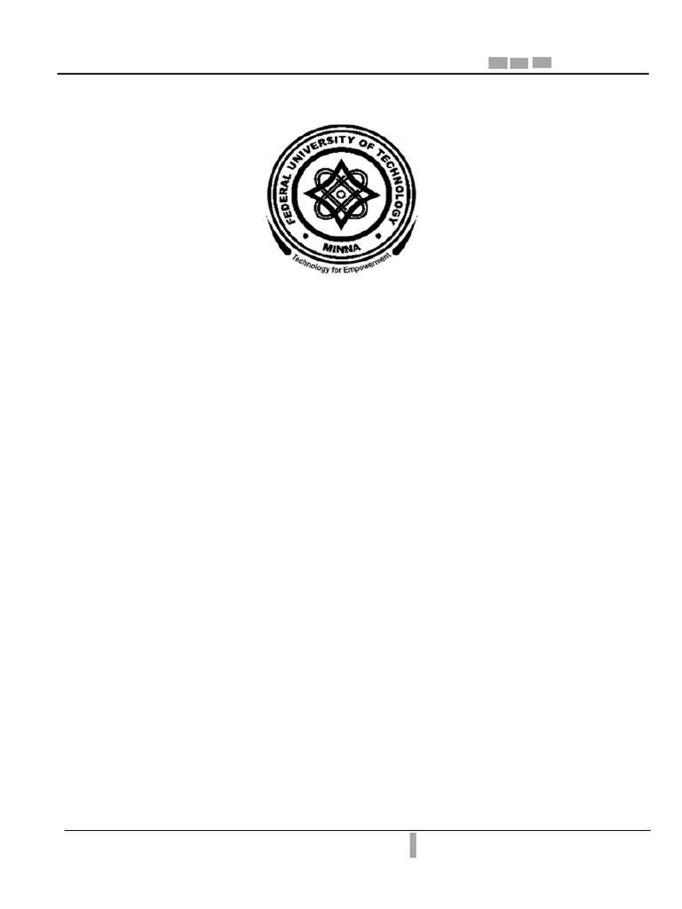 FUTMINNA 2023/2024 Student Handbook | PDF | Course Credit | University