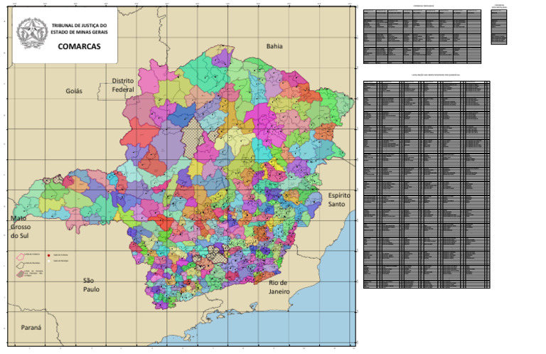 Mapa - Comarcas - Alta - Qualidade - Atualizado | PDF