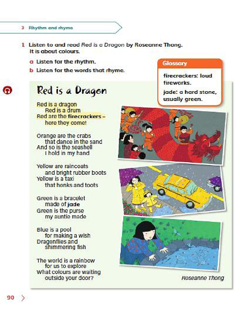 Red Is A Dragon - Poem | PDF
