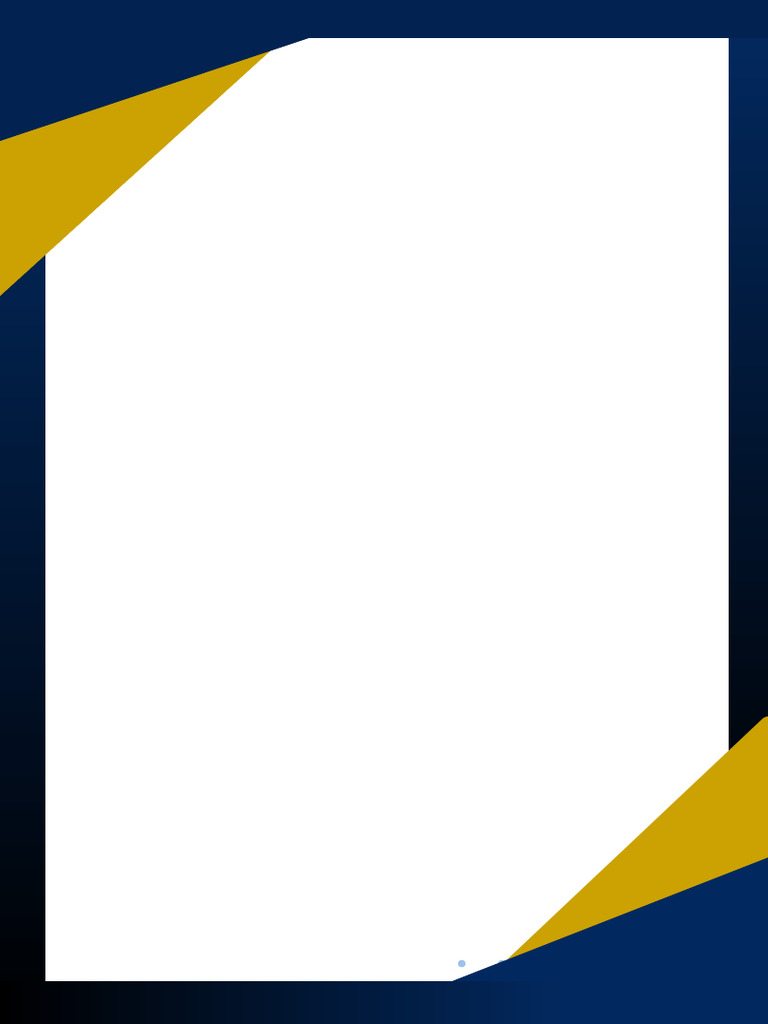 Blue and Yellow Minimalist Border A4 Document | PDF