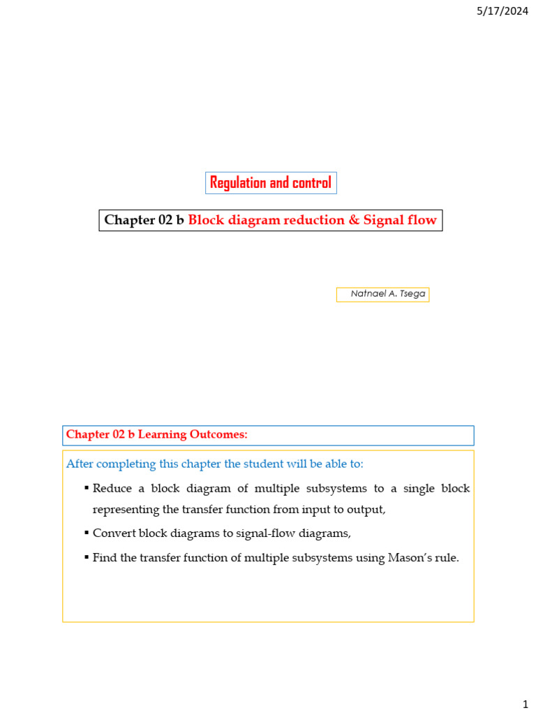 (Stu-Ch 2b) Mathematical Modeling of Systems | PDF